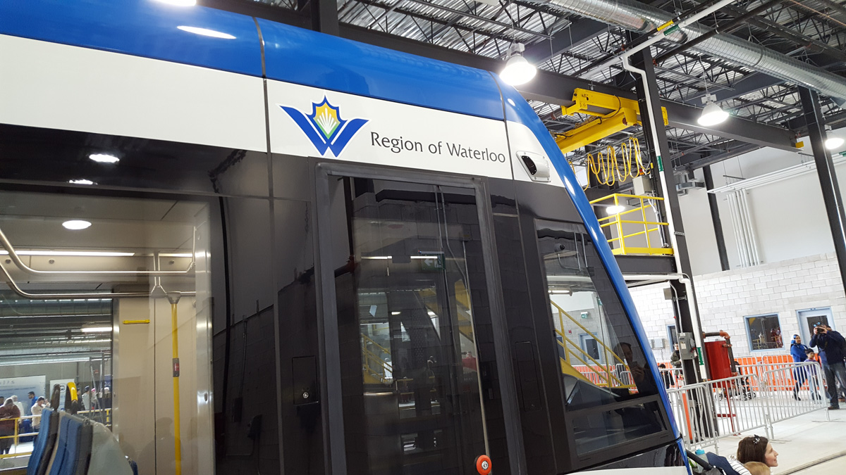 Light Rail ION Train Transit Show in Waterloo Apr 8, 2017